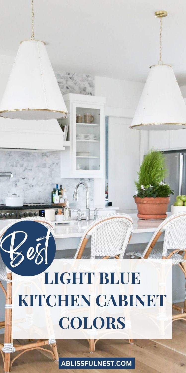 Light Blue Kitchen Cabinet Colors | A Blissful Nest