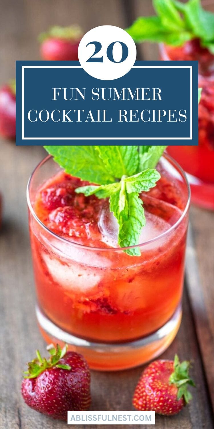 20 Fun Summer Cocktails to Keep You Cool All Season | A Blissful Nest