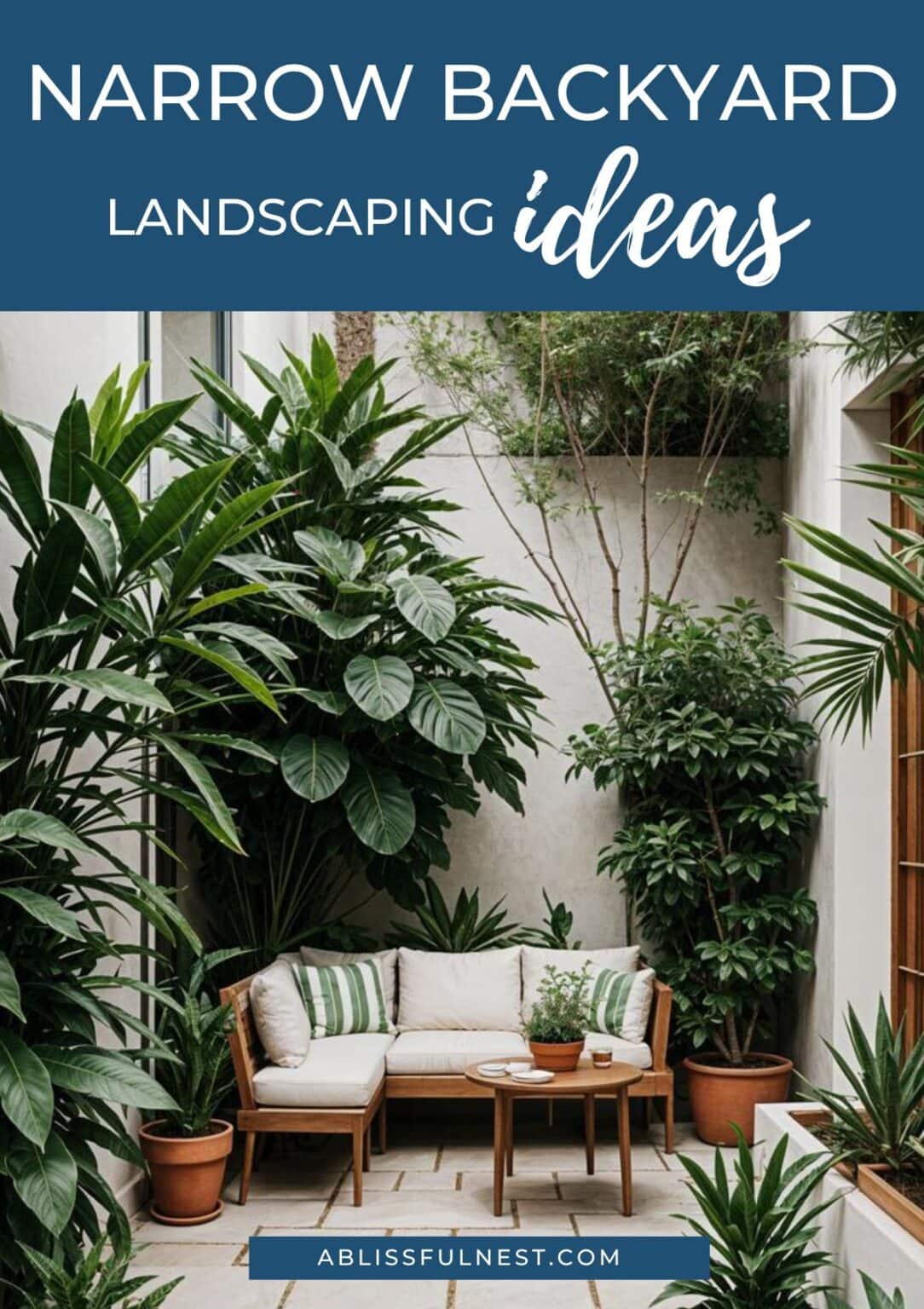 Narrow Backyard Landscaping Ideas | A Blissful Nest