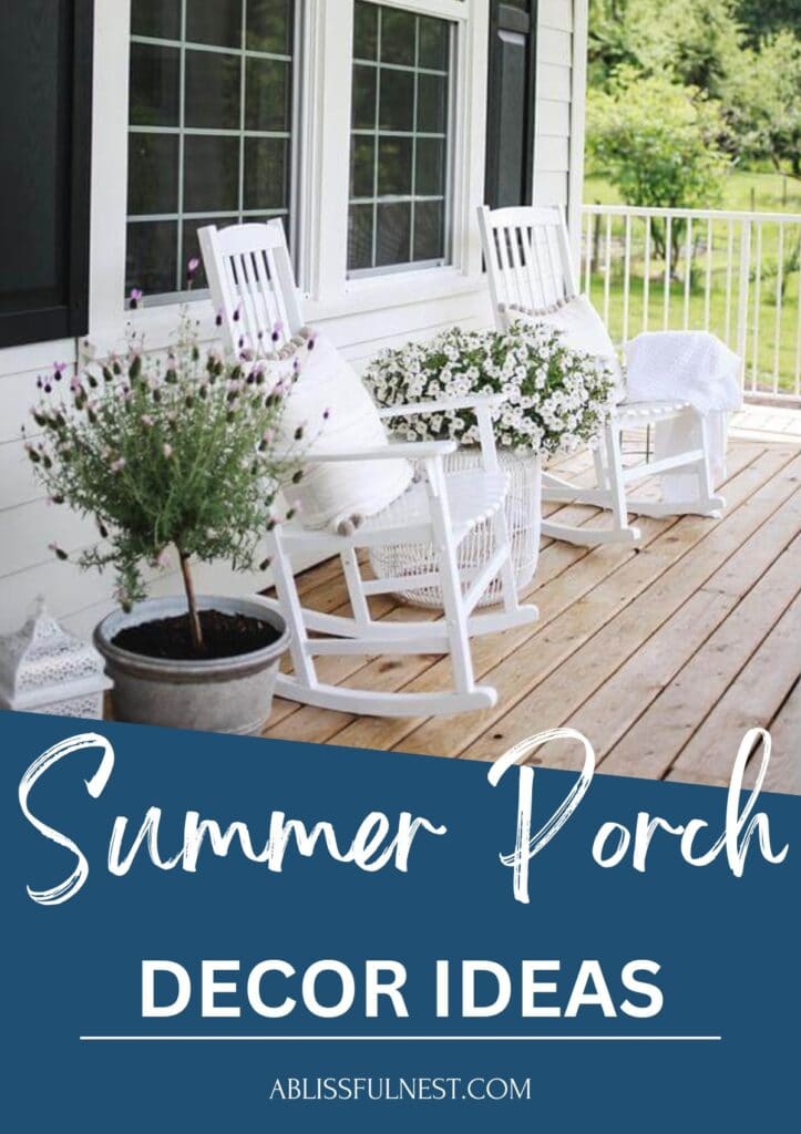 Summer Porch Decor Ideas | A Blissful Nest