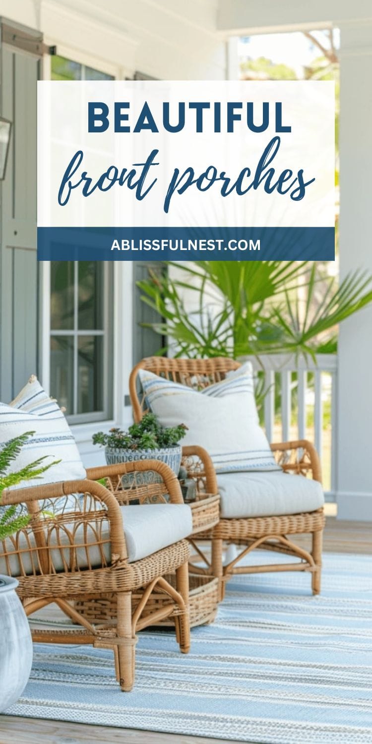 Beautiful Front Porches | A Blissful Nest