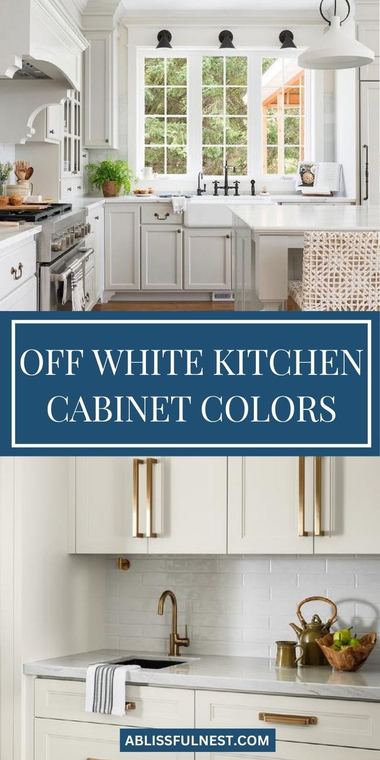 Off White Kitchen Cabinet Colors - A Blissful Nest