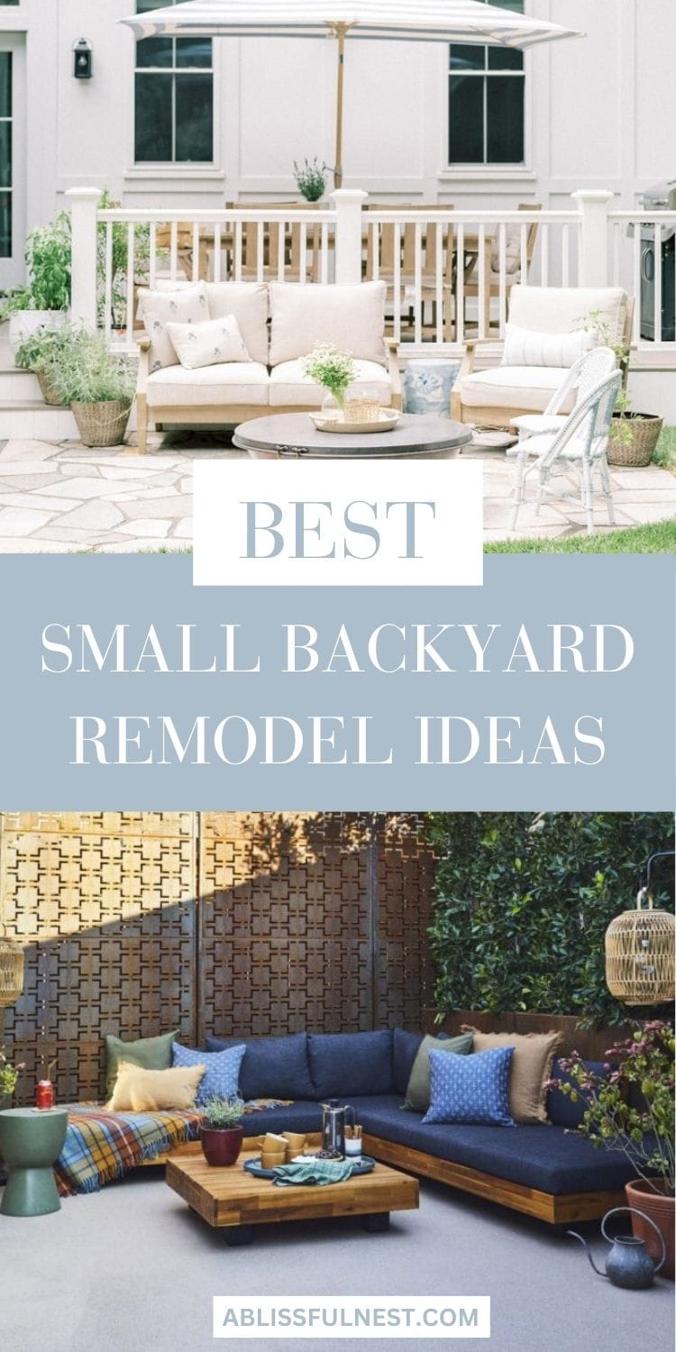 Small Backyard Remodel Ideas | A Blissful Nest
