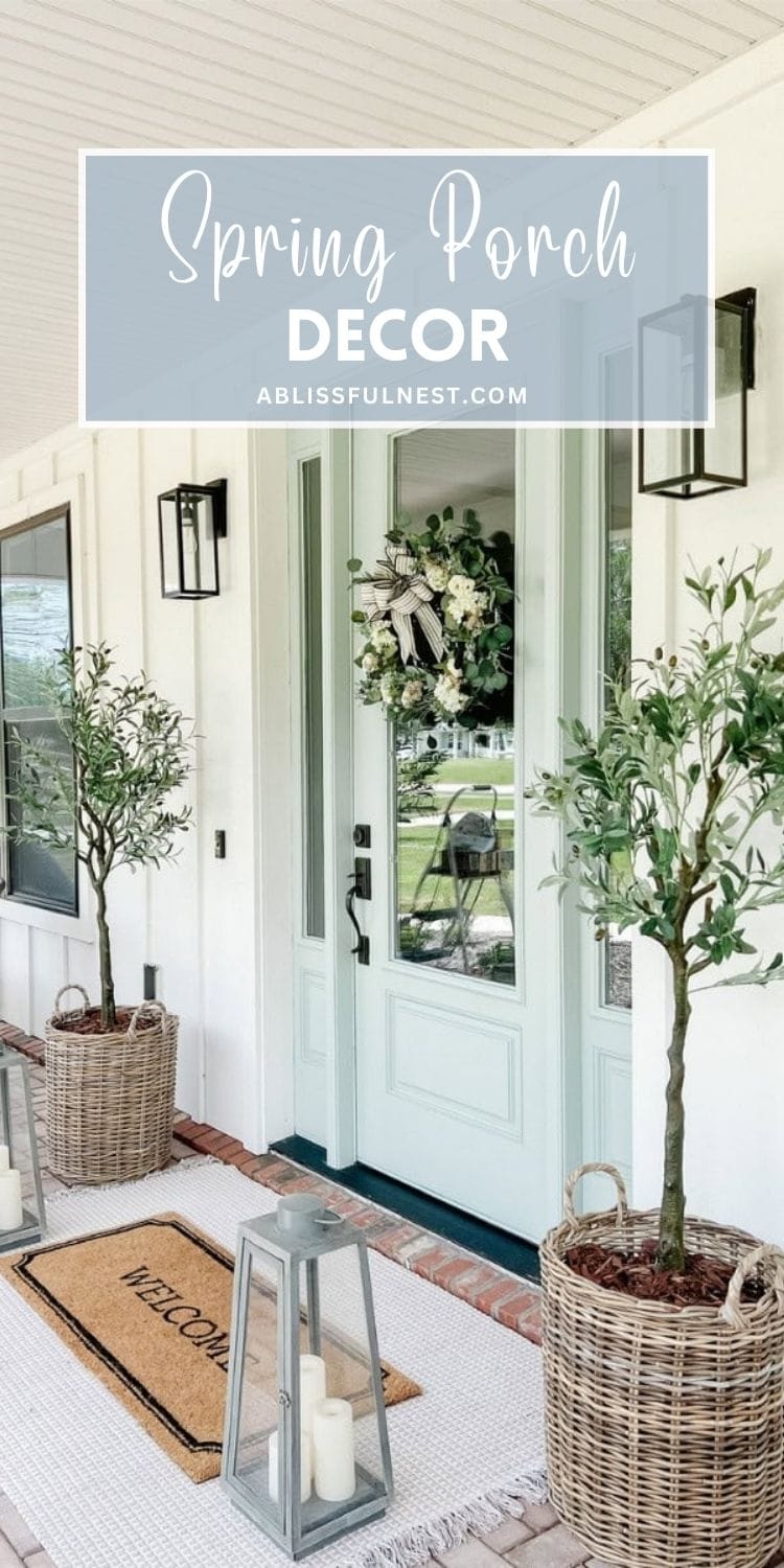 Spring Porch Decor | A Blissful Nest