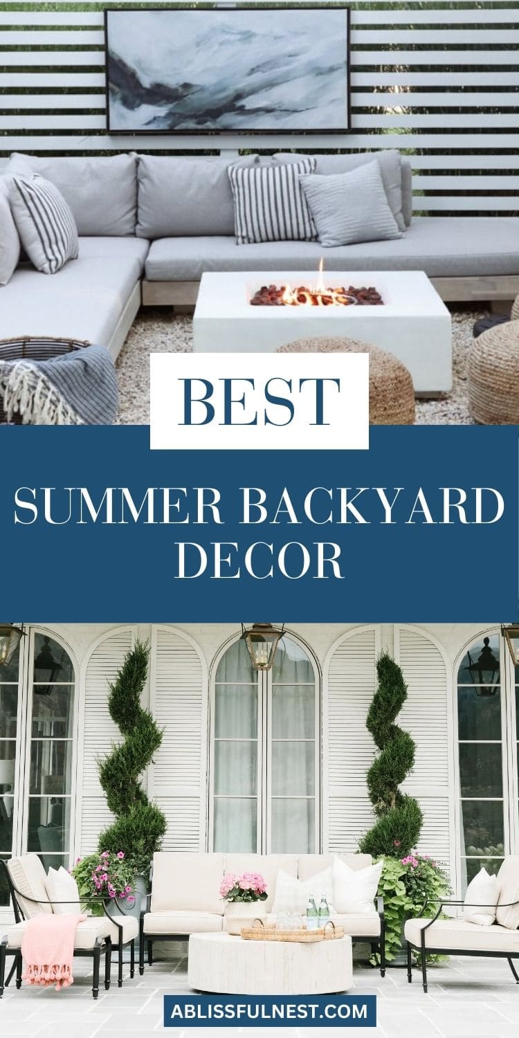 Summer Backyard Decor | A Blissful Nest