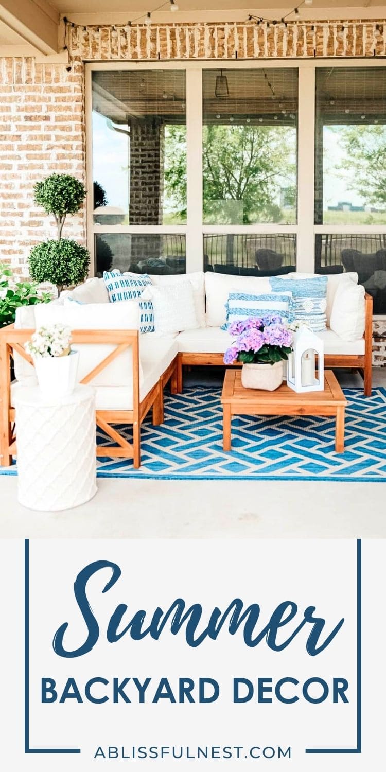 Summer Backyard Decor | A Blissful Nest