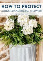 How To Protect Outdoor Artificial Flowers | A Blissful Nest