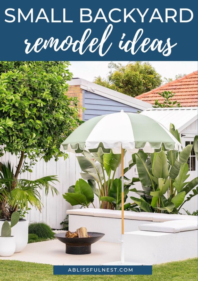 Small Backyard Remodel Ideas | A Blissful Nest