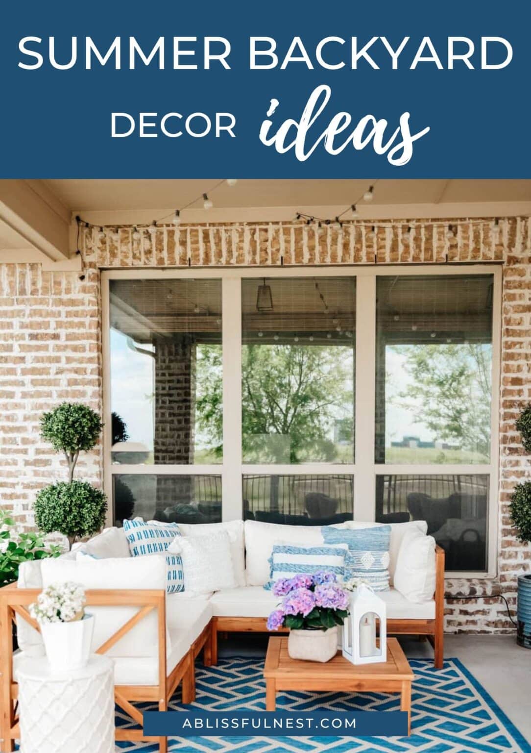 Summer Backyard Decor | A Blissful Nest