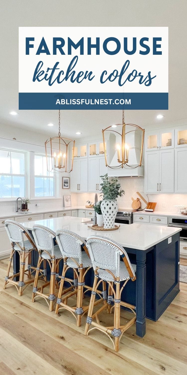 Farmhouse Kitchen Colors | A Blissful Nest