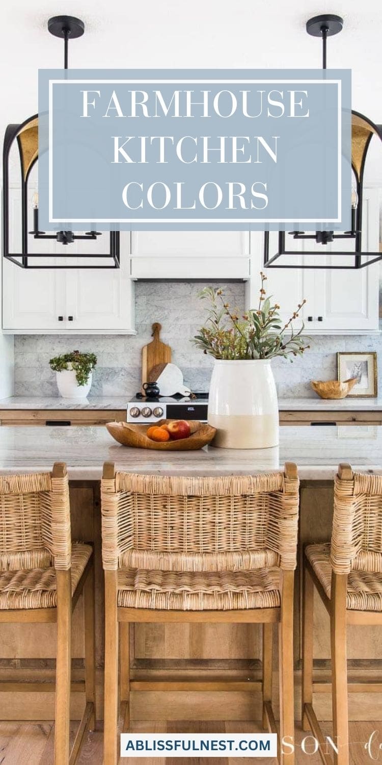 Farmhouse Kitchen Colors | A Blissful Nest