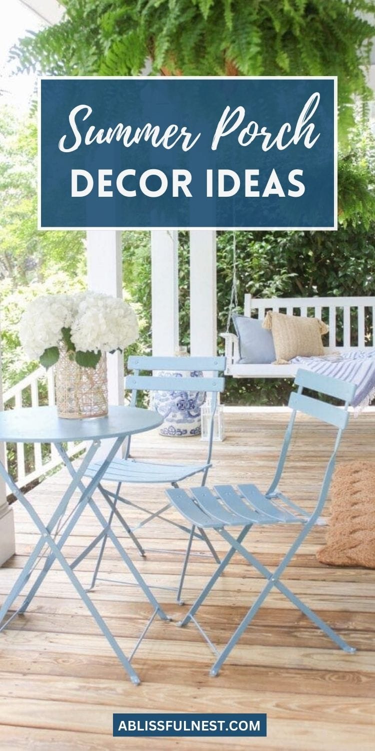 Summer Porch Decor Ideas | A Blissful Nest