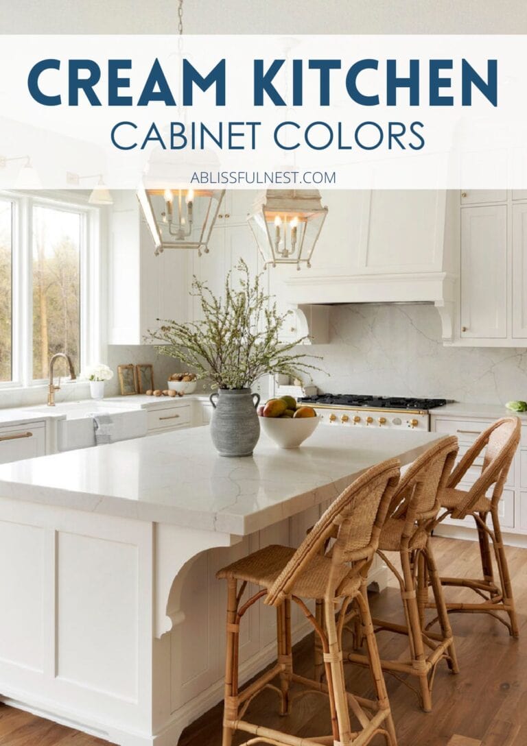 Cream Kitchen Cabinet Colors | A Blissful Nest