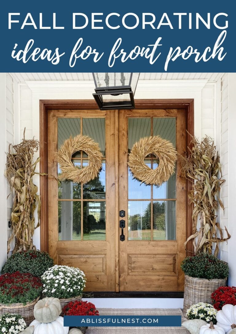 Fall Decorating Ideas For Your Front Porch | A Blissful Nest