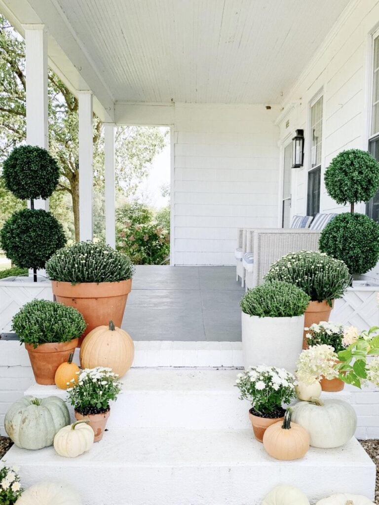 Fall Planters For Front Porch | A Blissful Nest