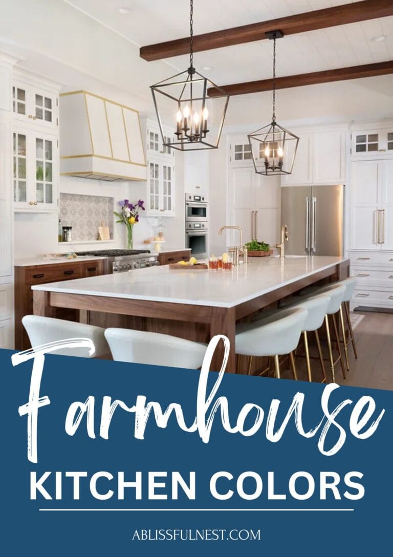 Farmhouse Kitchen Colors | A Blissful Nest