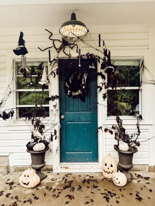 Scary Halloween Front Porch Ideas | A Blissful Nest