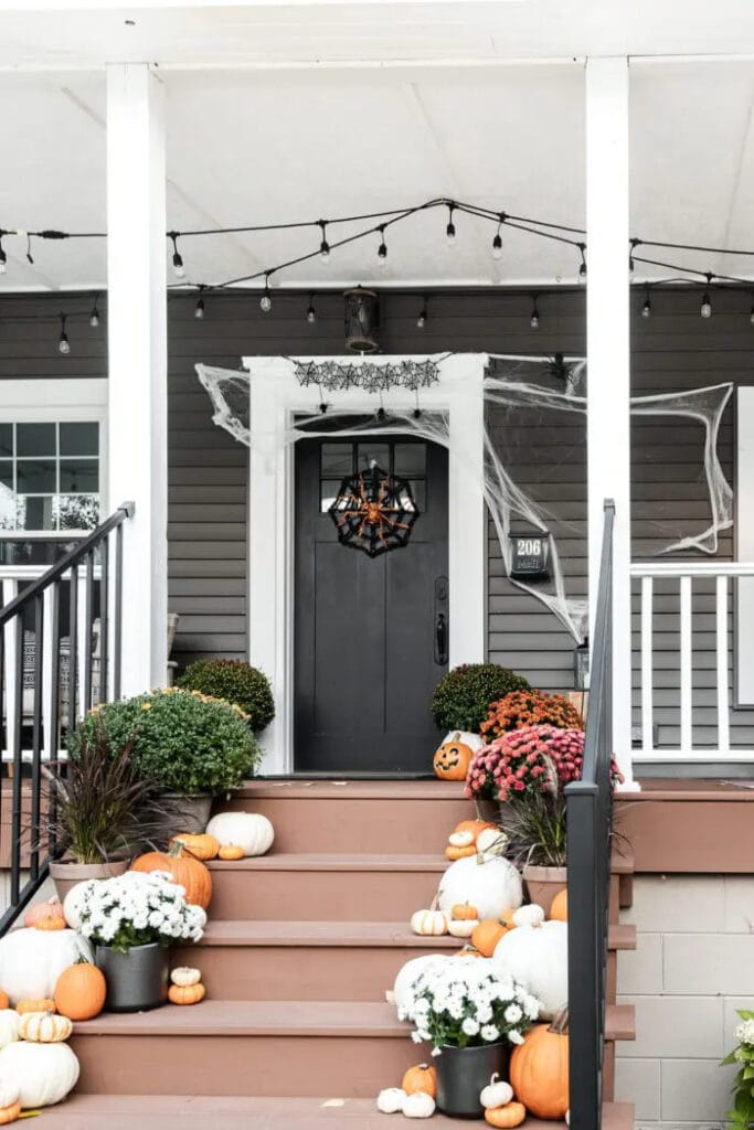 Scary Halloween Front Porch Ideas | A Blissful Nest