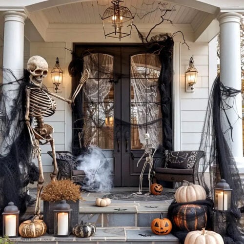 Scary Halloween Front Porch Ideas | A Blissful Nest