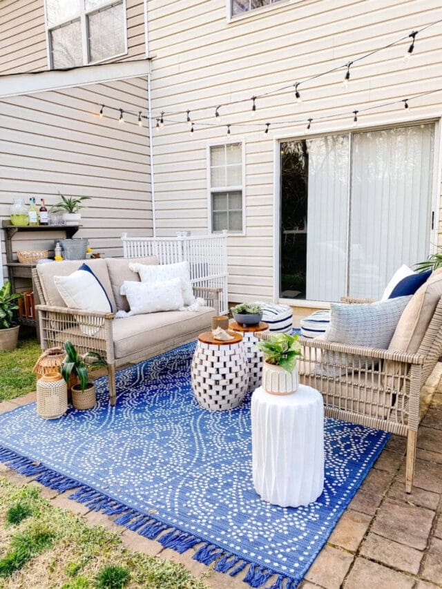 Small Backyard Seating Ideas | A Blissful Nest