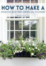 How To Make A Window Box With Artificial Flowers | A Blissful Nest
