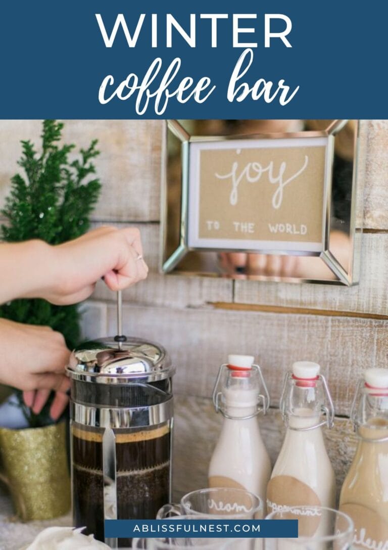 Winter Coffee Bar | A Blissful Nest