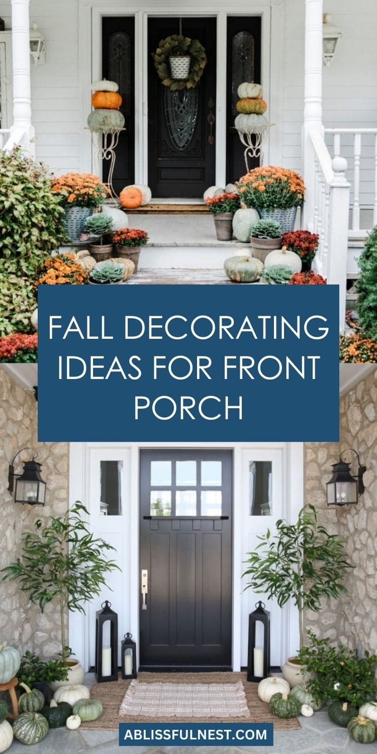 Fall Decorating Ideas For Your Front Porch | A Blissful Nest