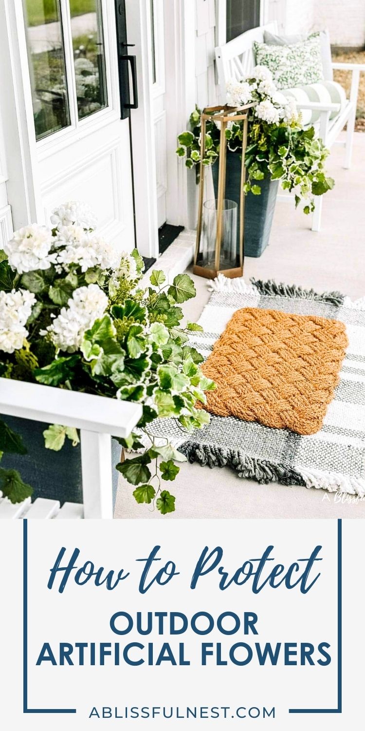 How To Protect Outdoor Artificial Flowers | A Blissful Nest