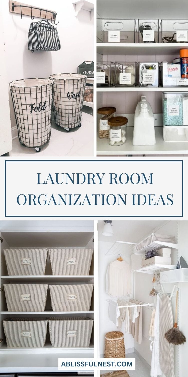 Laundry Room Organization Ideas | A Blissful Nest