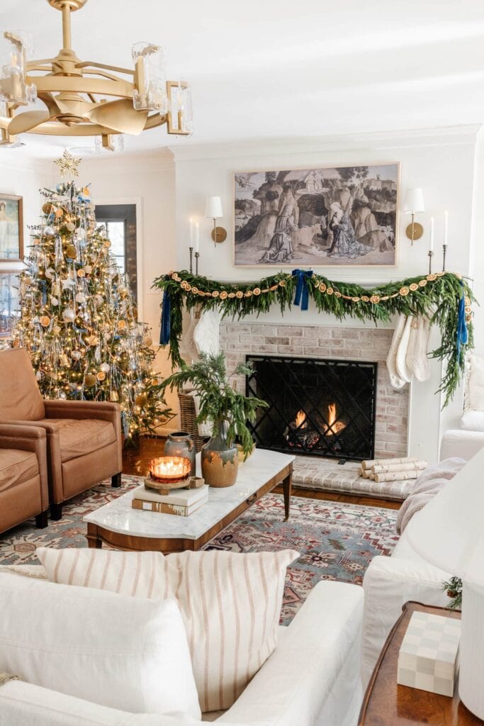 Christmas Living Room Ideas | A Blissful Nest