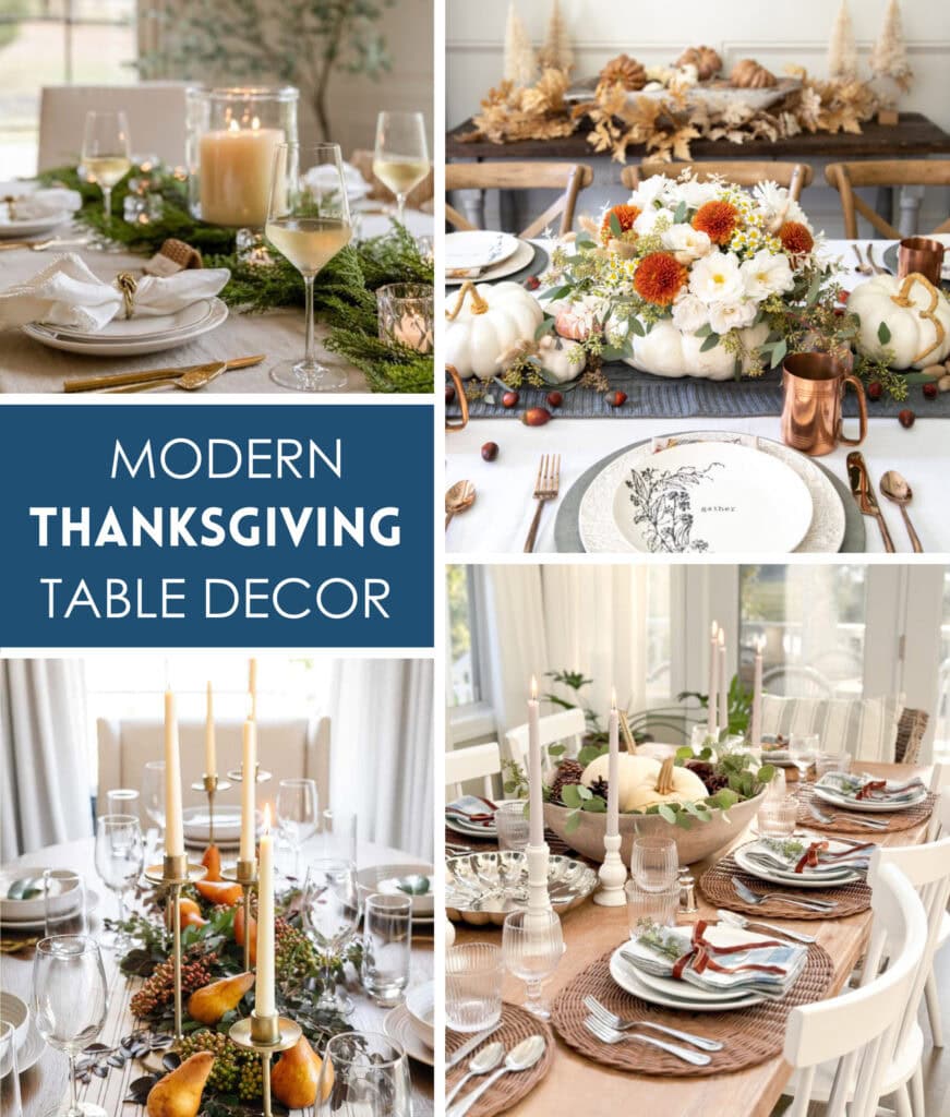 Modern Thanksgiving Table Decor | A Blissful Nest