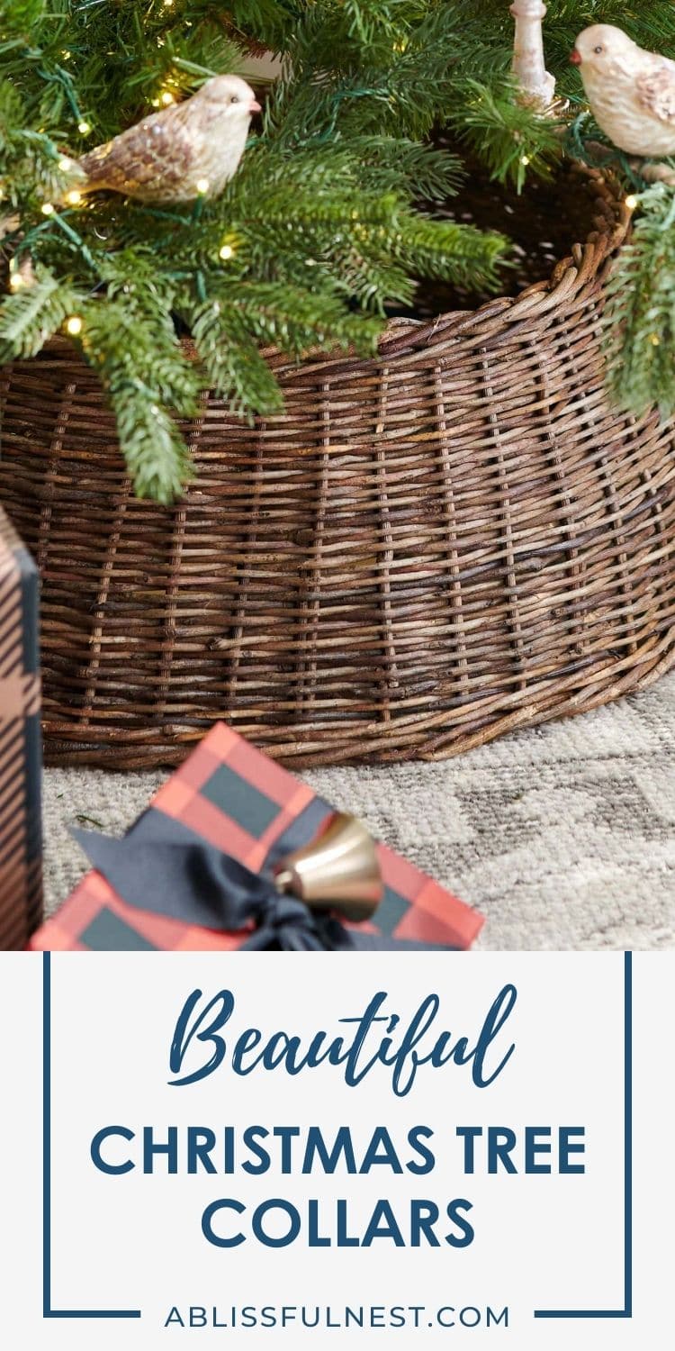 Beautiful Christmas Tree Collars + Where to Buy Them | A Blissful Nest