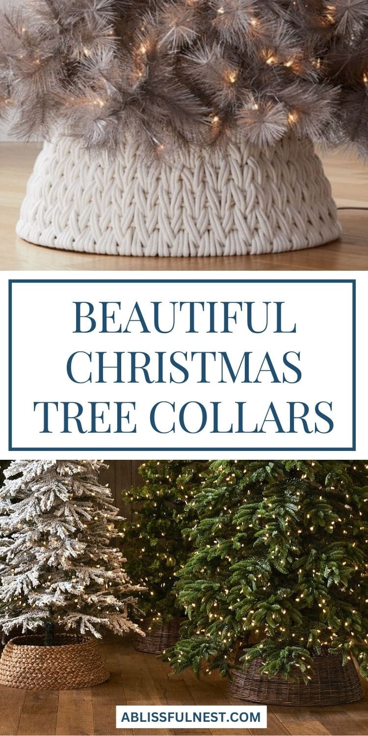 Beautiful Christmas Tree Collars + Where to Buy Them | A Blissful Nest