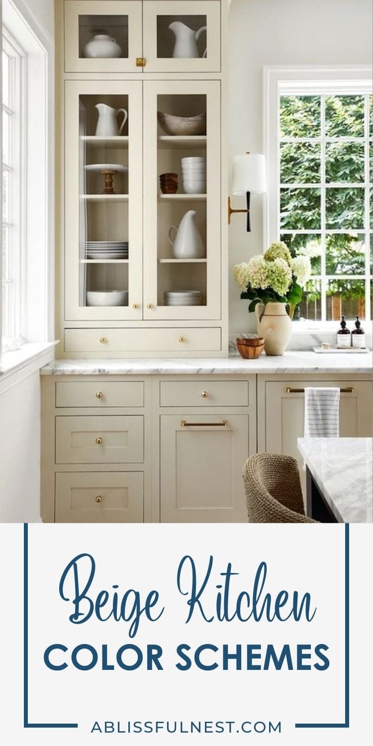 Beige Kitchen Color Schemes | A Blissful Nest