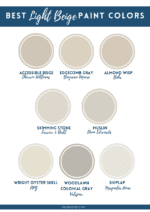 Best Light Beige Paint Colors | A Blissful Nest
