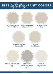 Best Light Beige Paint Colors | A Blissful Nest