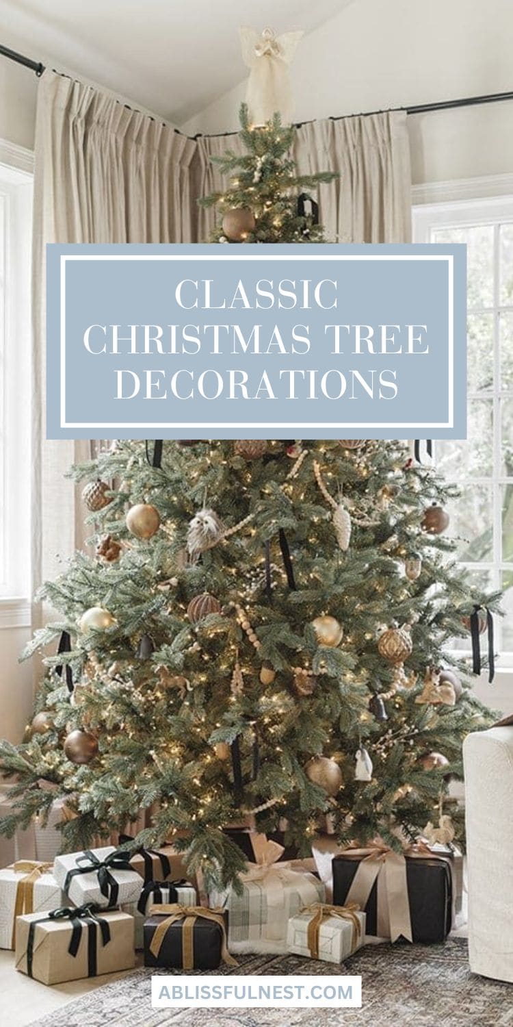 Classic Christmas Tree Decorations | A Blissful Nest