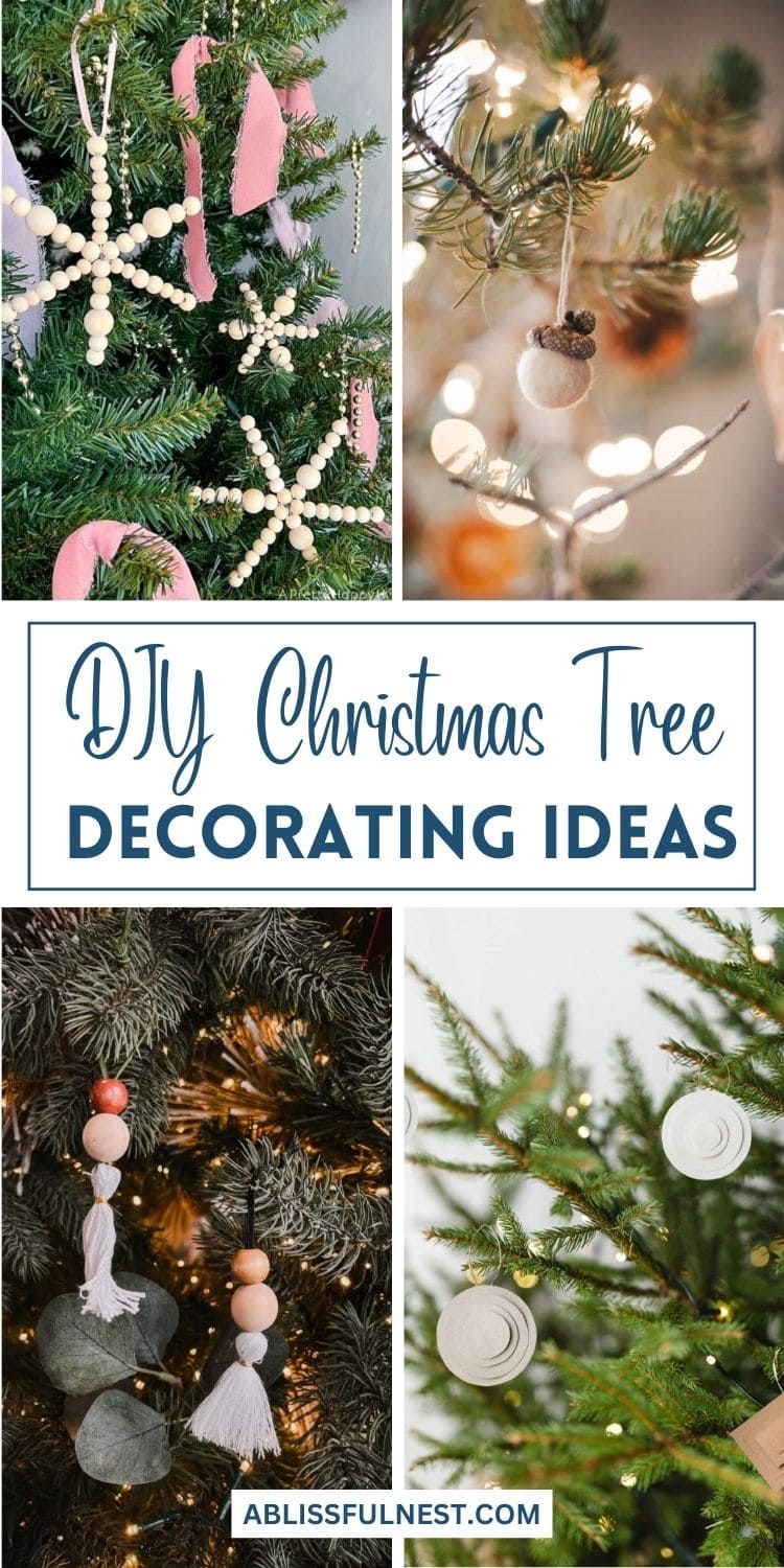 DIY Christmas Tree Decorating Ideas - A Blissful Nest
