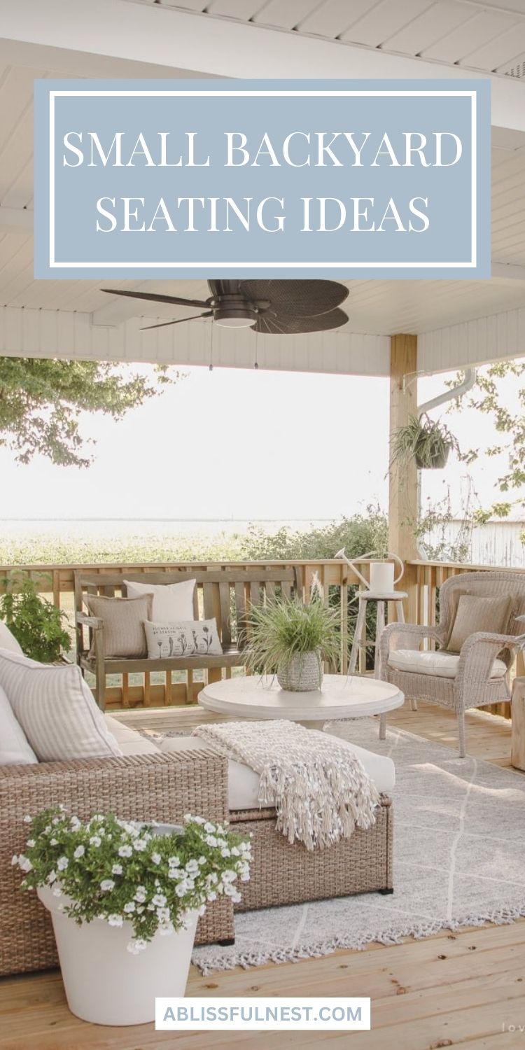 Small Backyard Seating Ideas | A Blissful Nest