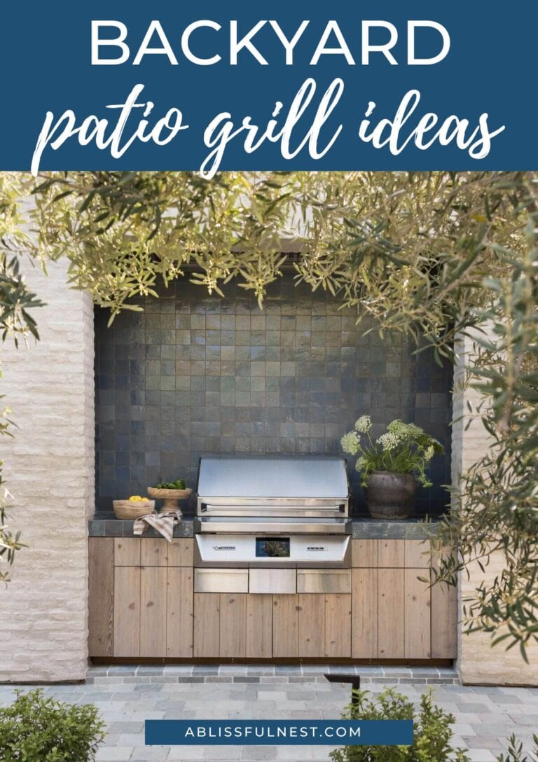 Backyard Patio Grill Ideas | A Blissful Nest