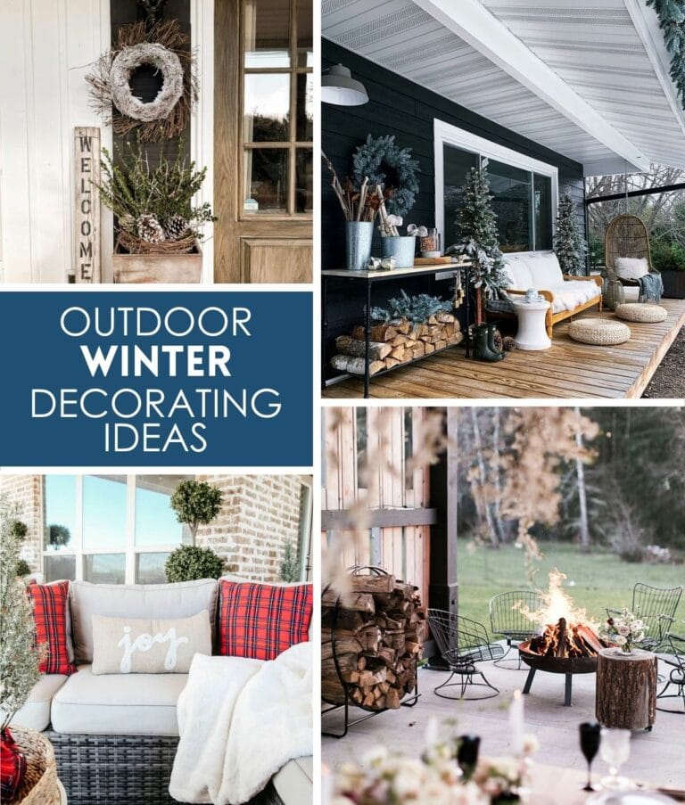 Outdoor Winter Decorating Ideas | A Blissful Nest