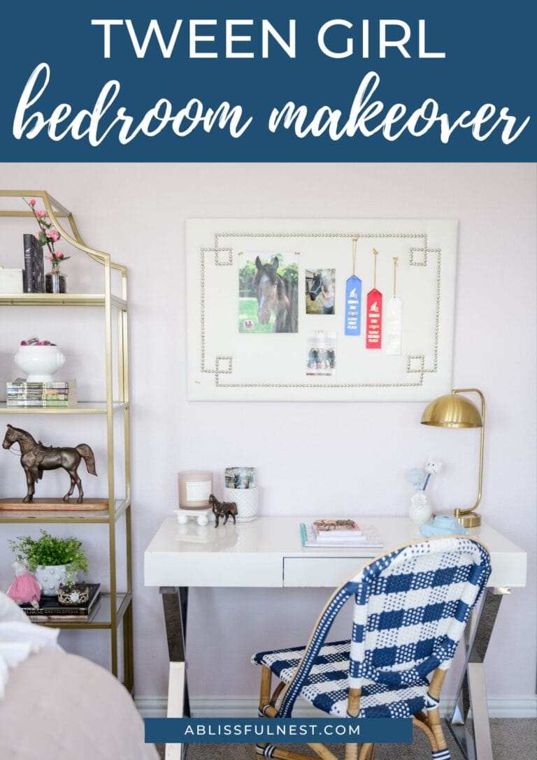 Tween Girl Bedroom Makeover | A Blissful Nest