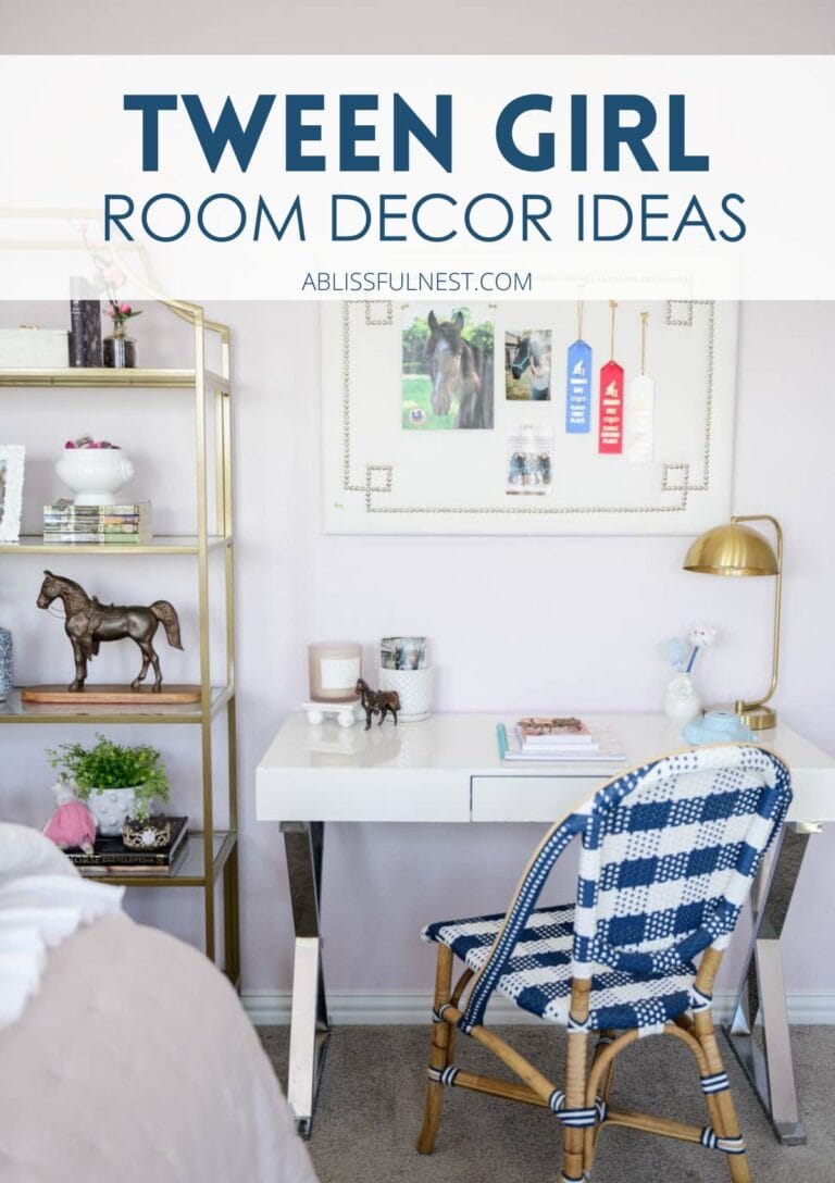 Tween Girl Room Decor Ideas | A Blissful Nest