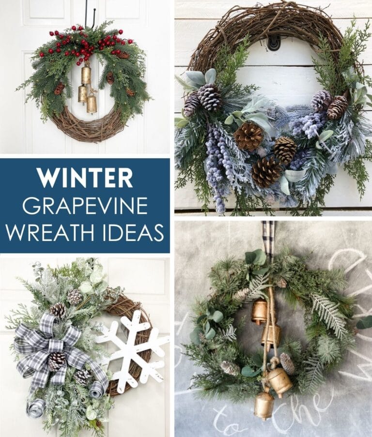Winter Grapevine Wreath Ideas | A Blissful Nest