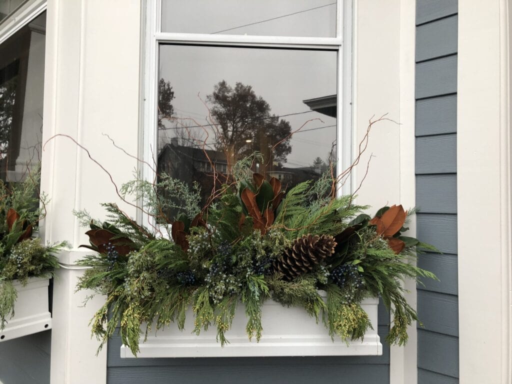 Winter Window Box Ideas | A Blissful Nest