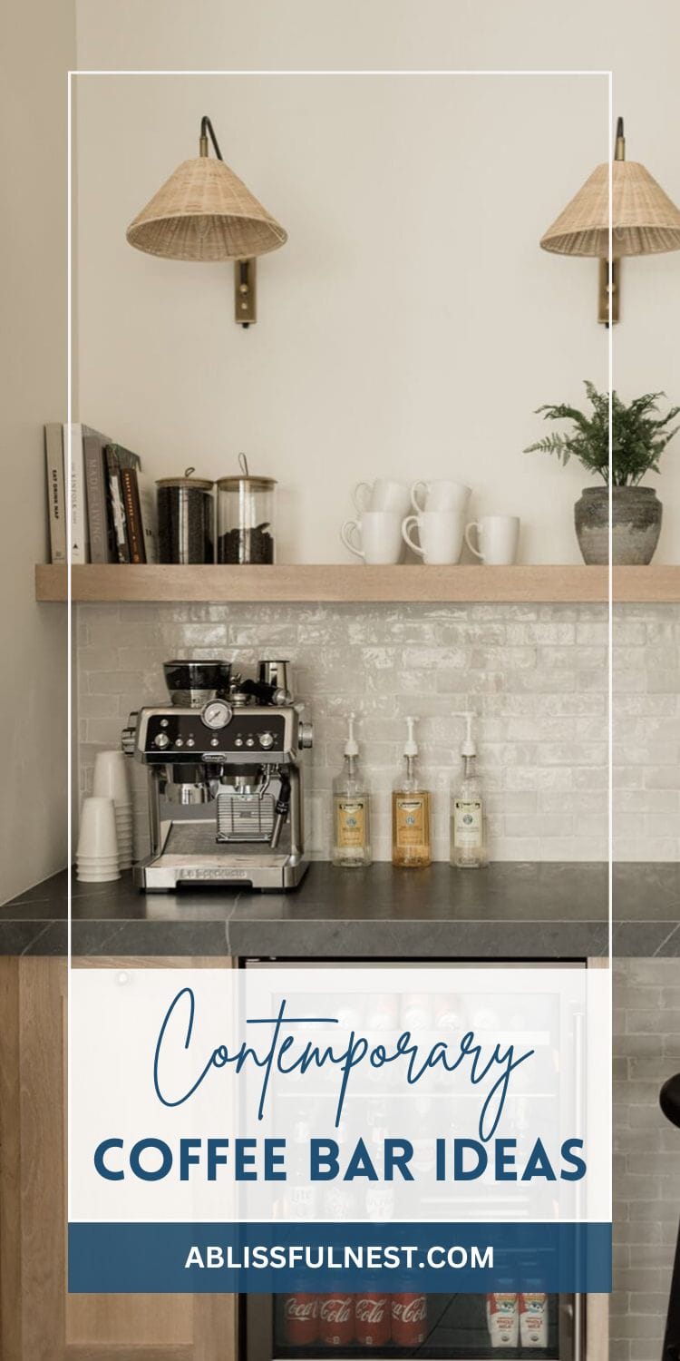 Contemporary Coffee Bar Ideas | A Blissful Nest