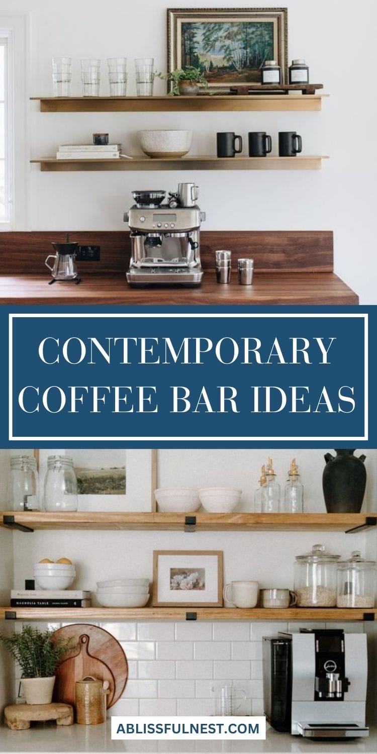 Contemporary Coffee Bar Ideas | A Blissful Nest