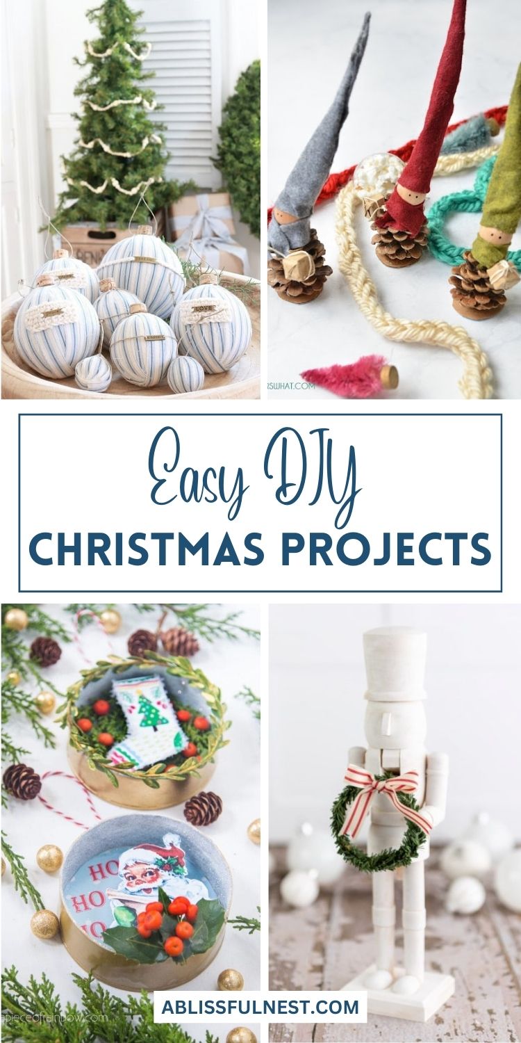Easy DIY Christmas Projects | A Blissful Nest