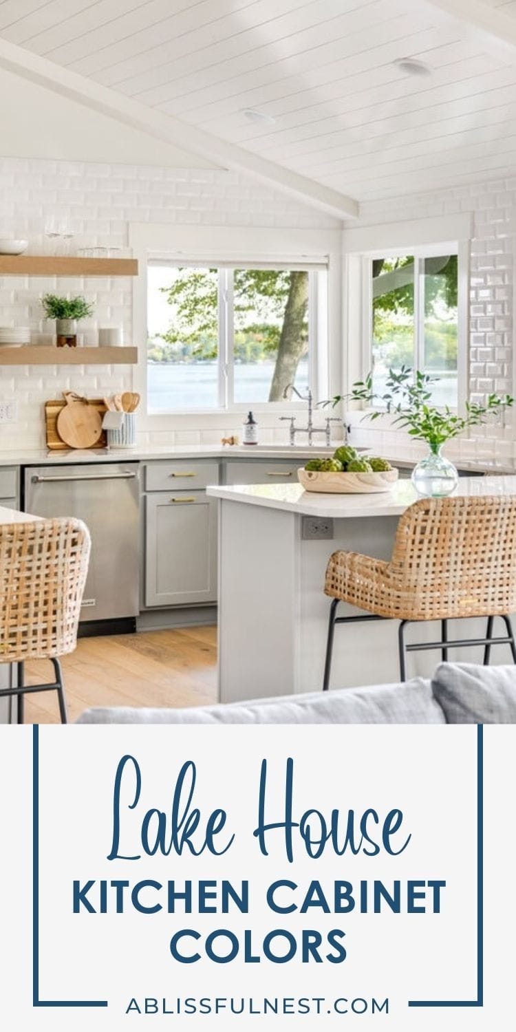 Lake House Kitchen Cabinet Colors | A Blissful Nest