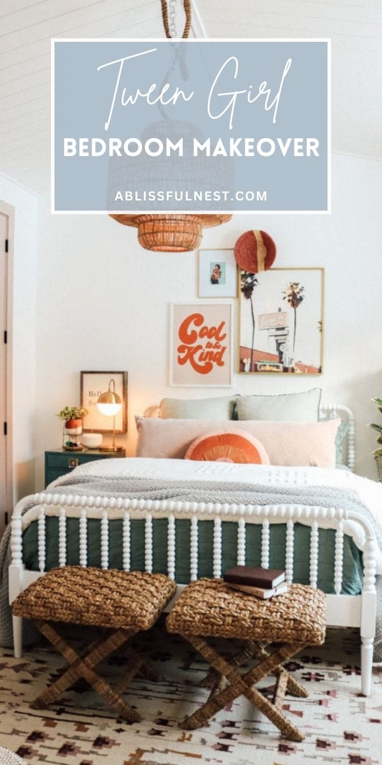 Tween Girl Bedroom Makeover | A Blissful Nest